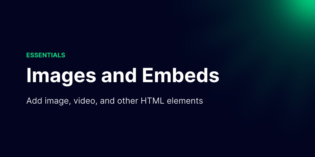 Images and Embeds - Nuxt UI Pro - Docs template